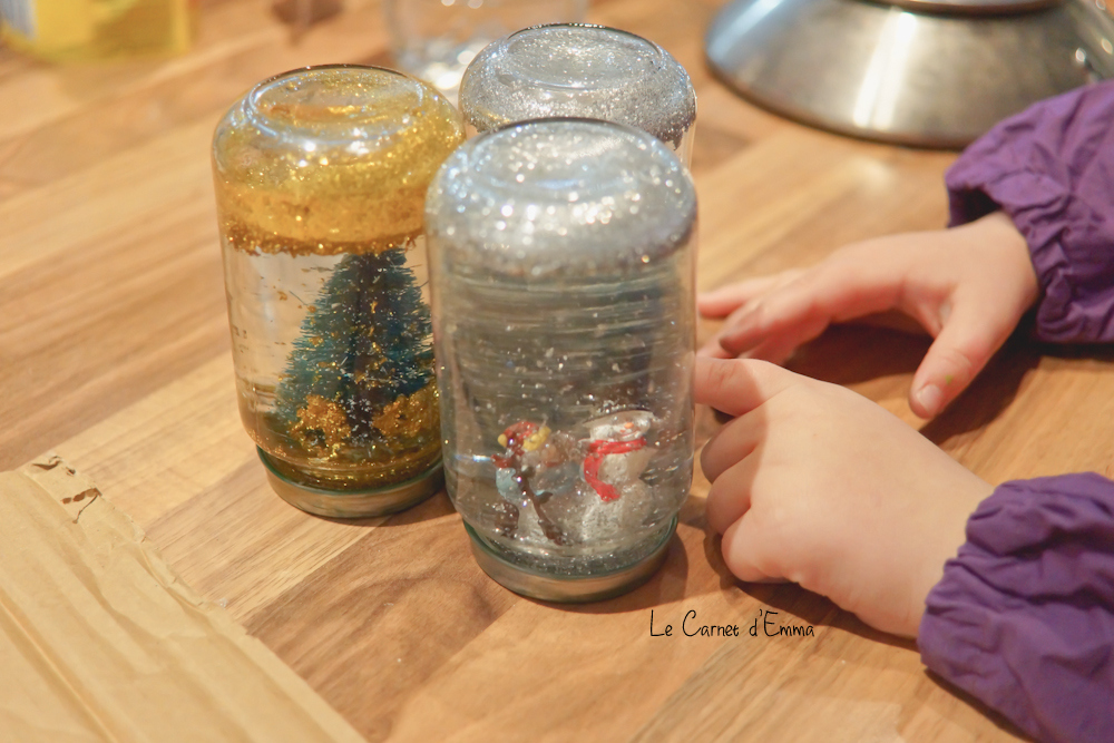 Jour 6 - Boule à neige maison - Le Carnet d'Emma