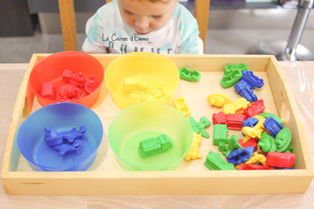 Aujourd'hui on trie les couleurs - Le Carnet d'Emma