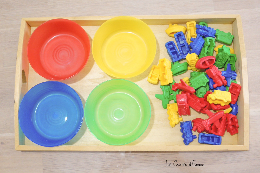 Aujourd'hui on trie les couleurs - Le Carnet d'Emma