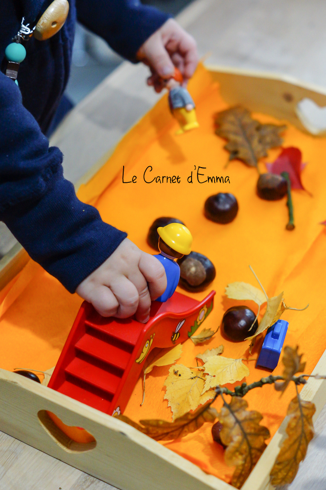 Un bac sensoriel d'Automne - Le Carnet d'Emma