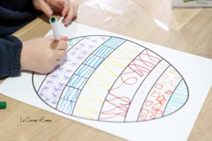 Un œuf de pâques pour faire du graphisme - Le Carnet d'Emma