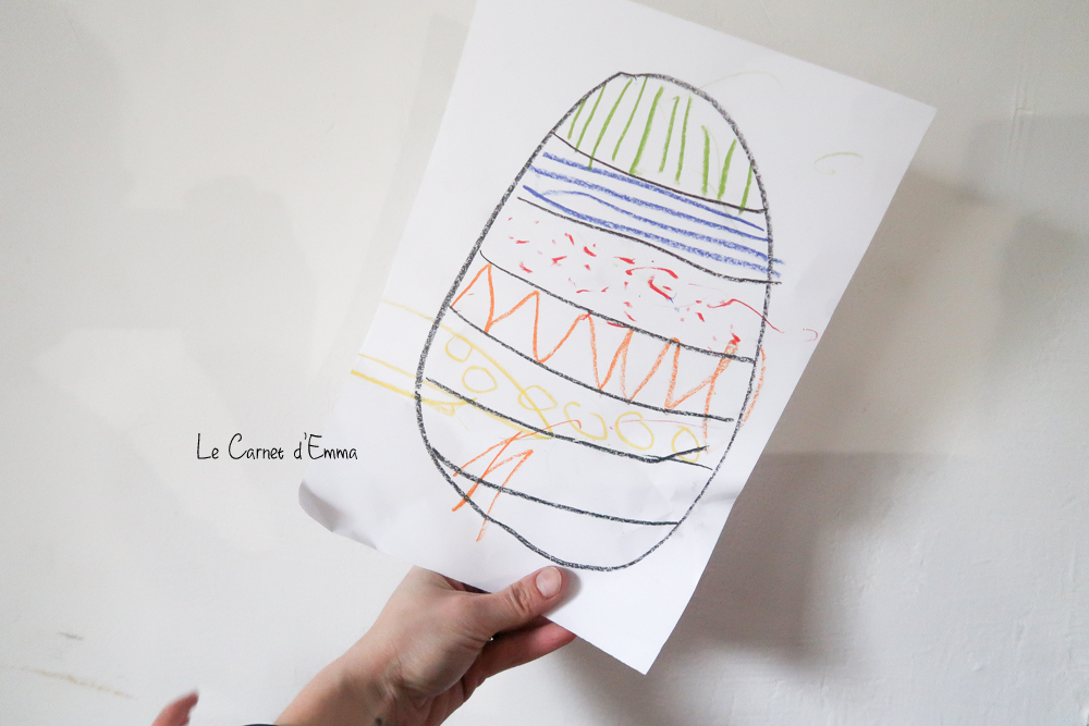 Un œuf de pâques pour faire du graphisme - Le Carnet d'Emma