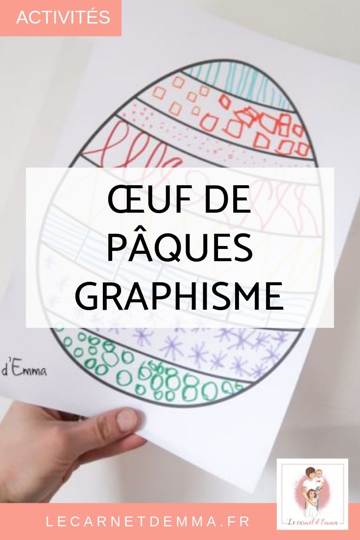 Un œuf de pâques pour faire du graphisme - Le Carnet d'Emma