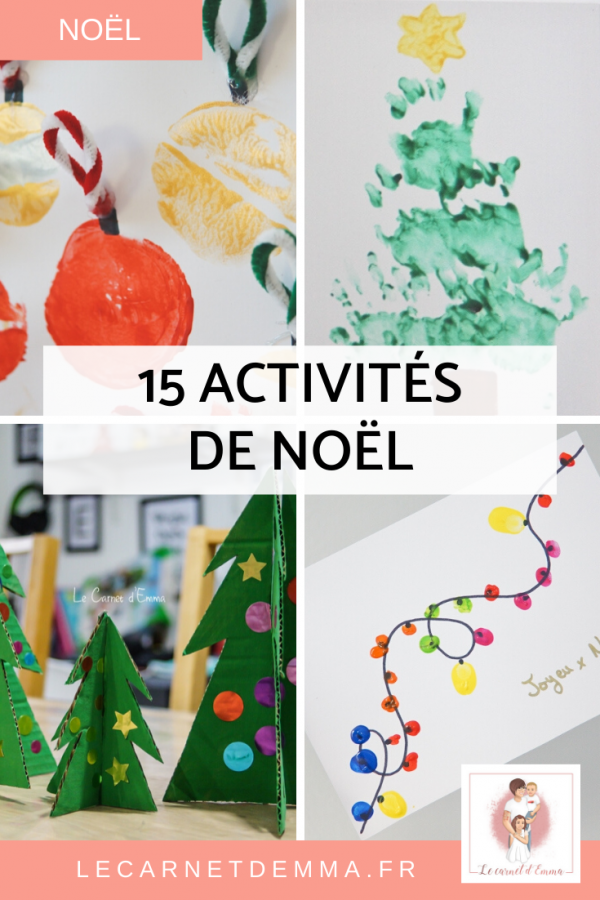 Activités de Noël - Le Carnet d'Emma