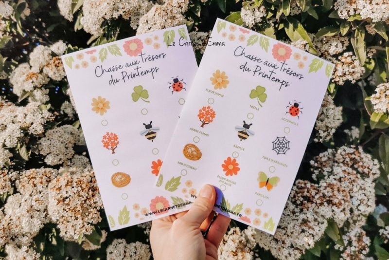 Une chasse aux Trésors sur le Printemps - Le Carnet d'Emma