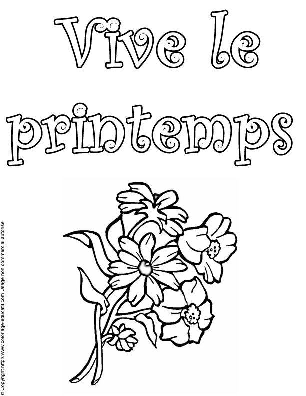 20 coloriages sur le Printemps à imprimer - Le Carnet d'Emma