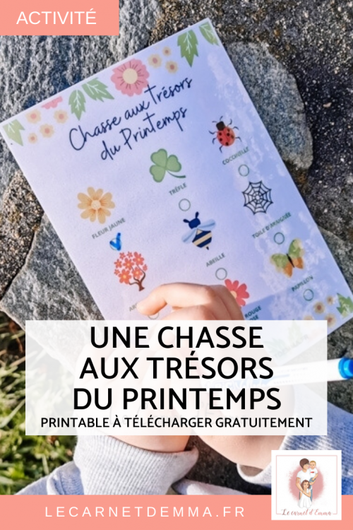 Une chasse aux Trésors sur le Printemps - Le Carnet d'Emma
