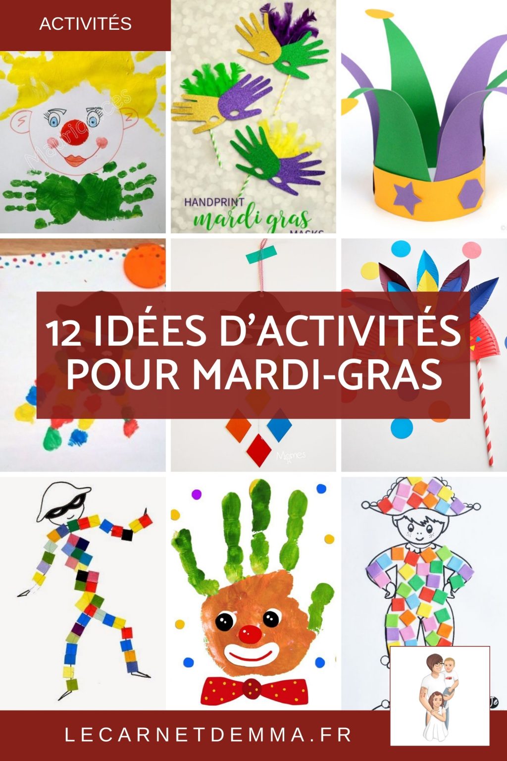 12 idées d'activités pour le Carnaval / Mardi-Gras - Le Carnet d'Emma