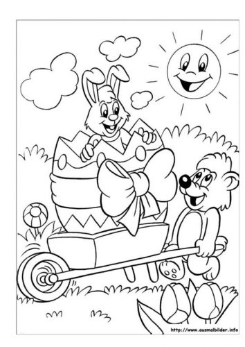 30 coloriages sur le thème de Pâques - Le Carnet d'Emma