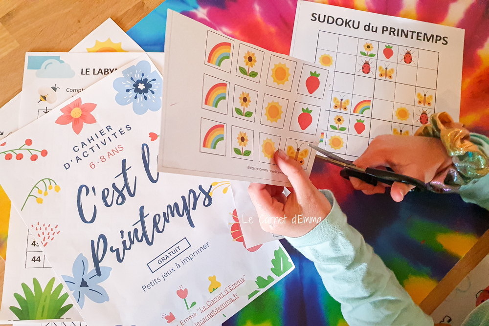 Des petits Cahiers d'activités gratuit pour les enfants - Le Carnet d'Emma