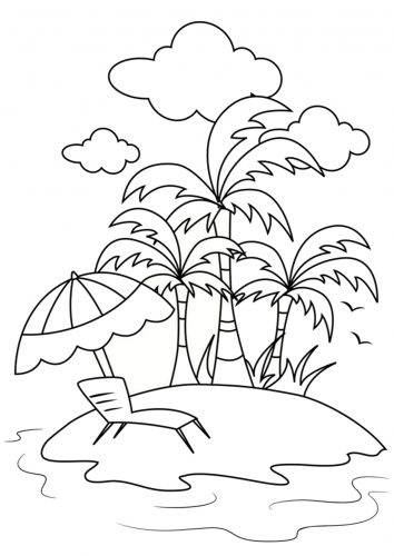 21 coloriages sur le thème de l'été - Le Carnet d'Emma