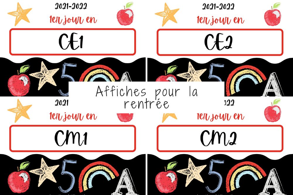 Des affiches pour faire la photo souvenir de la rentrée