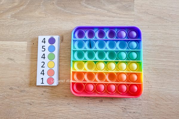 6 fiches à imprimer pour jouer avec les Pop It - Le Carnet d'Emma