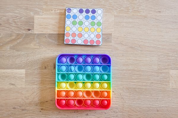 6 fiches à imprimer pour jouer avec les Pop It - Le Carnet d'Emma