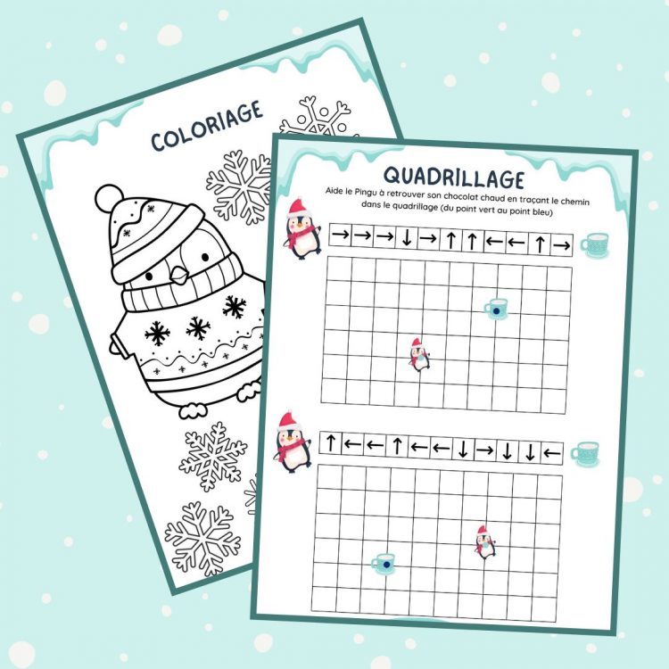 Mon P'tit cahier Hiver GS-CP (5-6 ans) - Le Carnet d'Emma