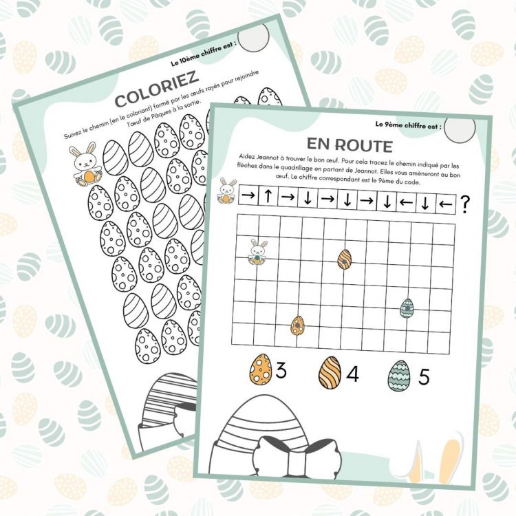 Mission : sauvons Pâques GS-CP (4-6 ans) - Le Carnet d'Emma