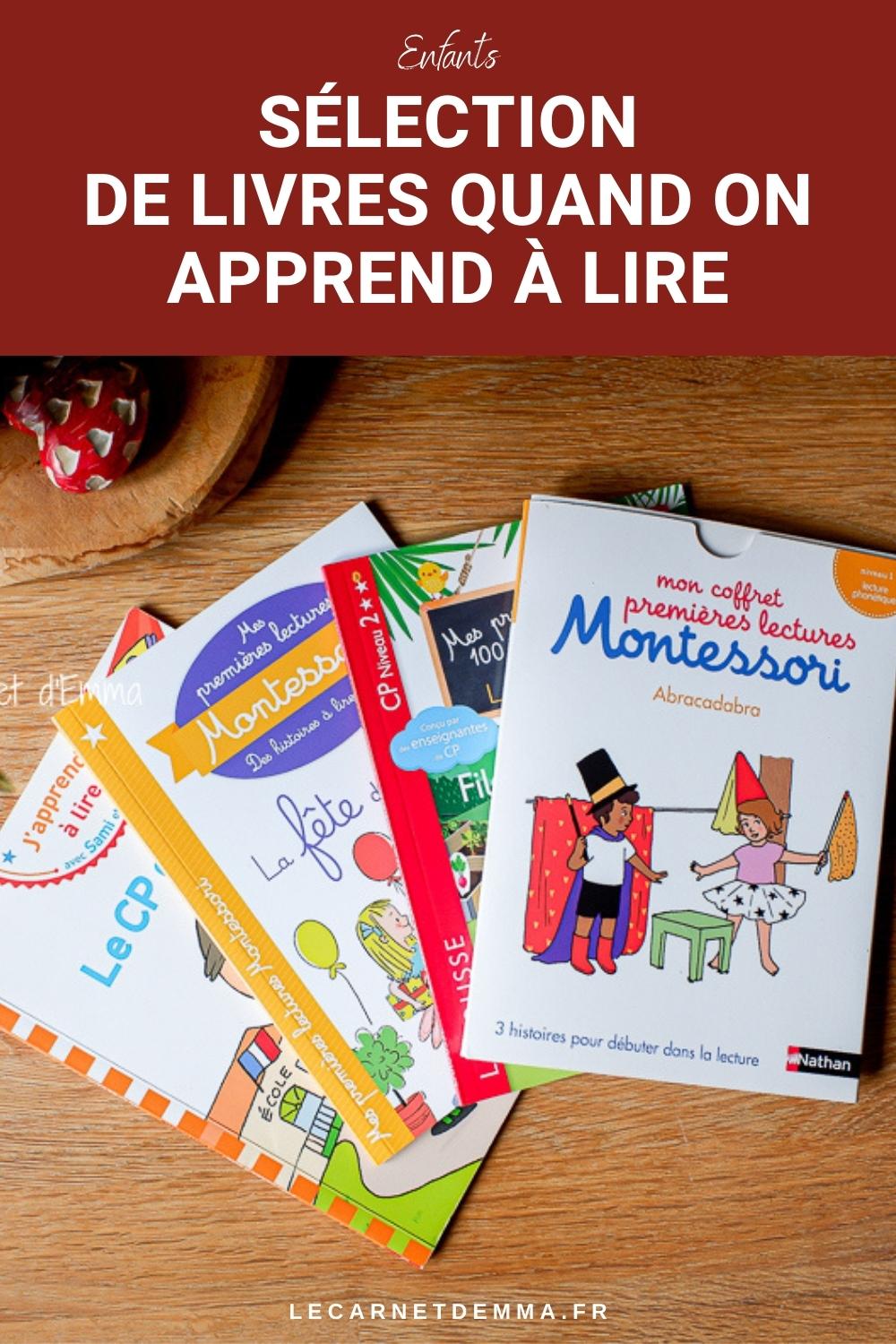 Sélection de livres quand on commence à lire - Le Carnet d'Emma