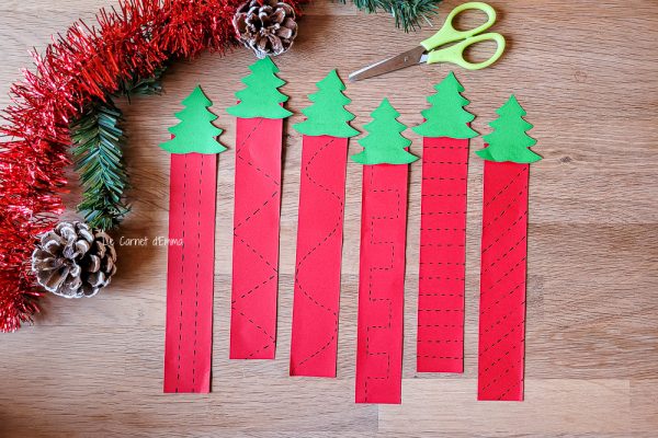 Une activité de motricité fine sur le thème de Noël