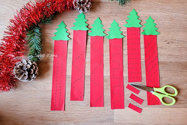 Une activité de motricité fine sur le thème de Noël
