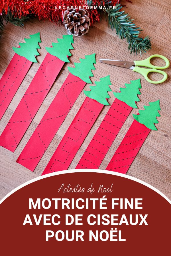 Une activité de motricité fine sur le thème de Noël