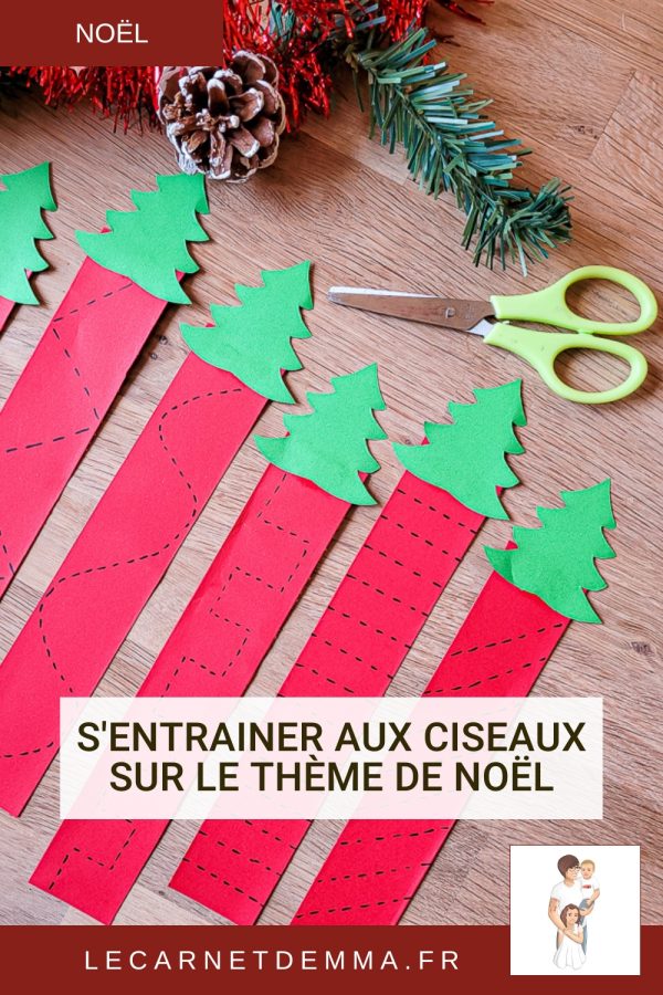 Une activité de motricité fine sur le thème de Noël