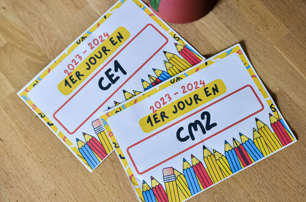 Affiches pour la rentrée scolaire 2023-2024 - Le Carnet d'Emma